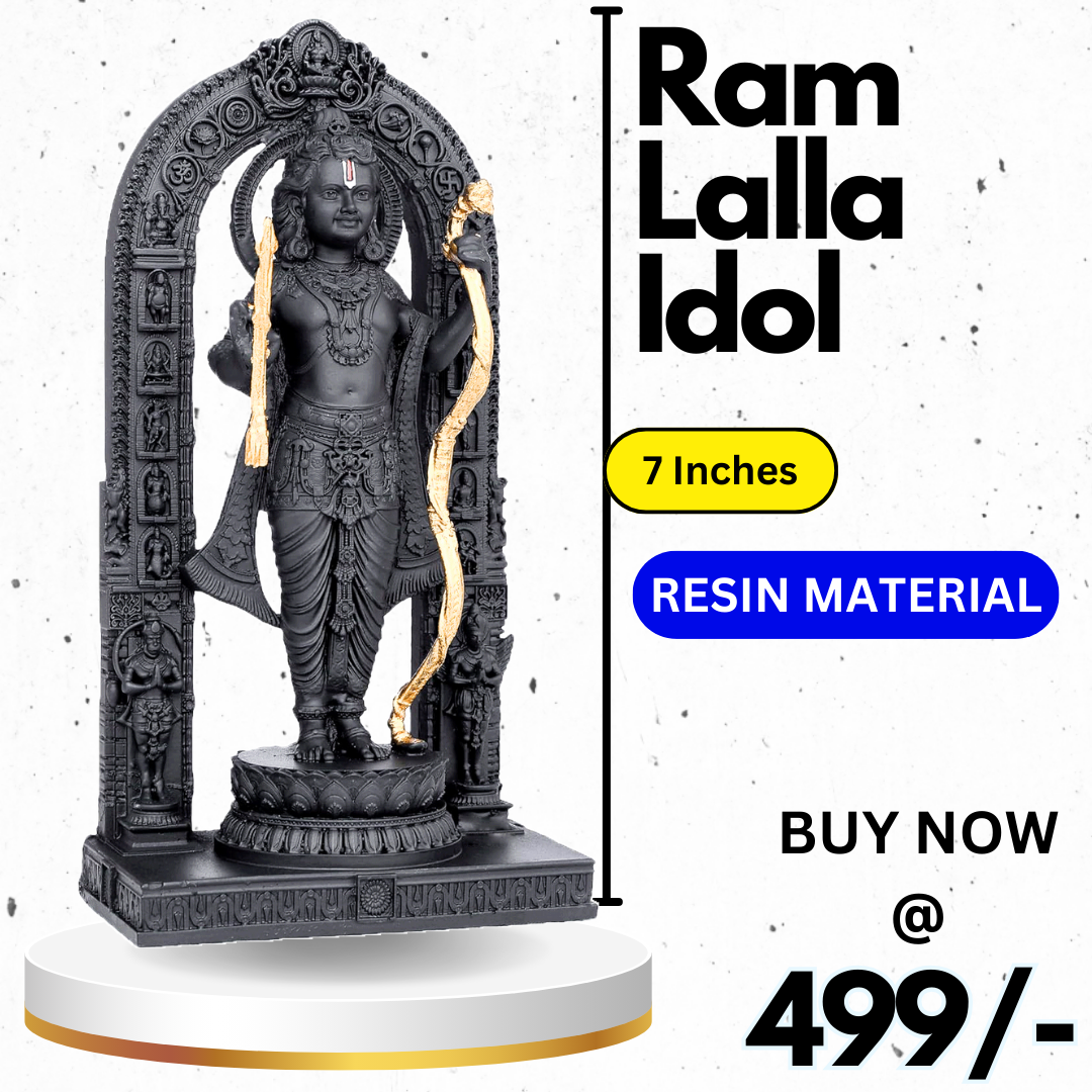 Divine 7 Inch Shree Ram Lalla Murti in Ayodhya mandir Ramlalla Temple ...